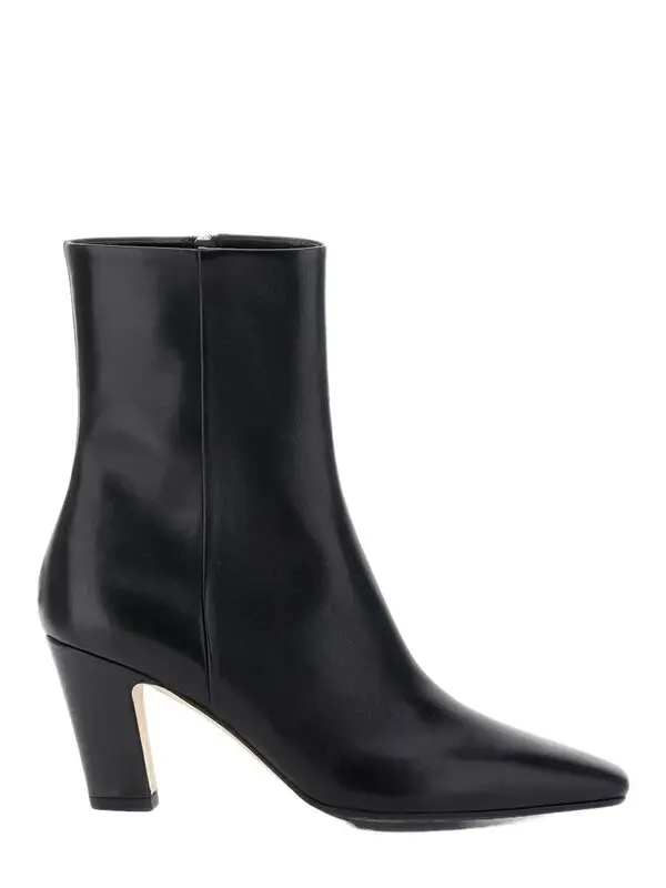 AeydĒ Pointed-toe Leather Ankle Boots - Black