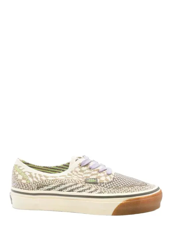 VANS Lx Authentic Check-pattern Knit Sneakers - Neutrals