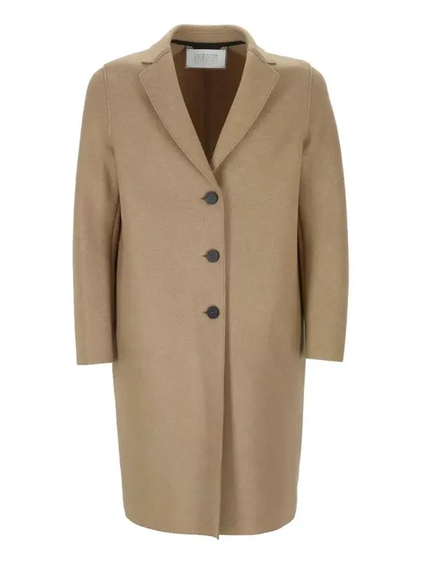 Harris Wharf London Single-breasted Notched-lapel Coat - Neutrals