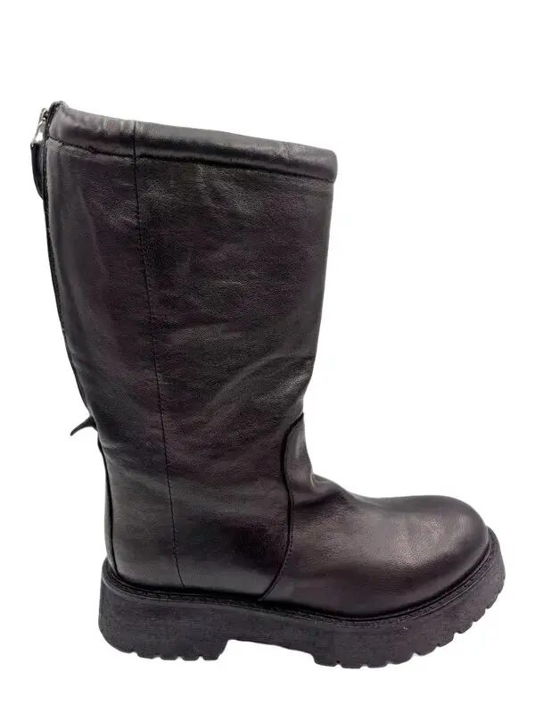 PATRIZIA BONFANTI Ryoko Zanzi Leather Boots - Black