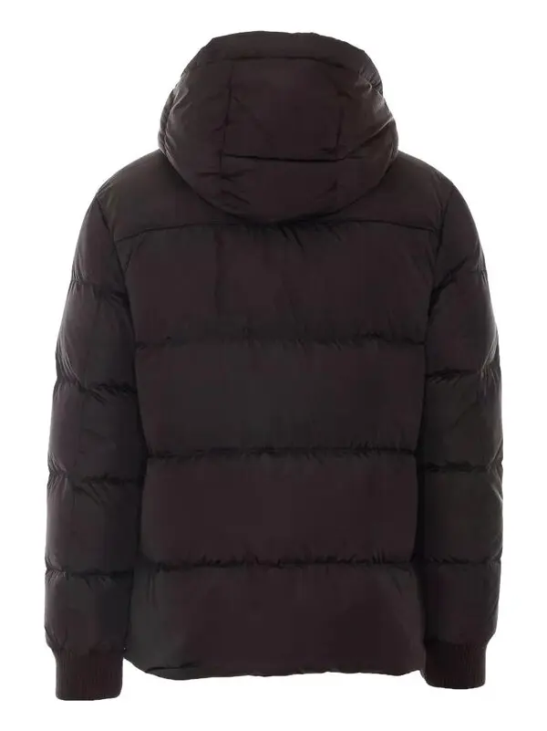 Add Hooded Padded Jacket - Brown