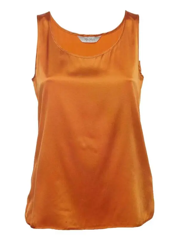 Max Mara Satin Tank Top - Orange
