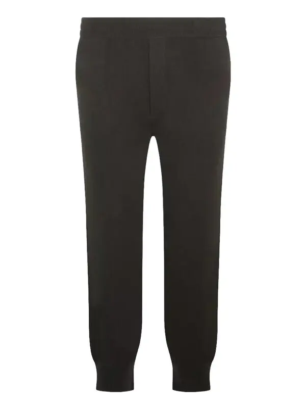 LISA YANG Ribbed-cuff Trousers - Black
