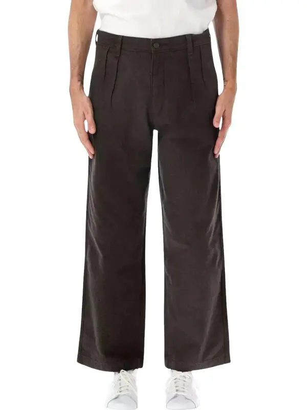 LEVI'S Baggy Pleated-detail Trousers - Brown