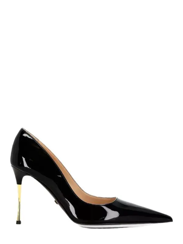 Mach & Mach Patent Leather Pointed-toe Stiletto Pumps - Black