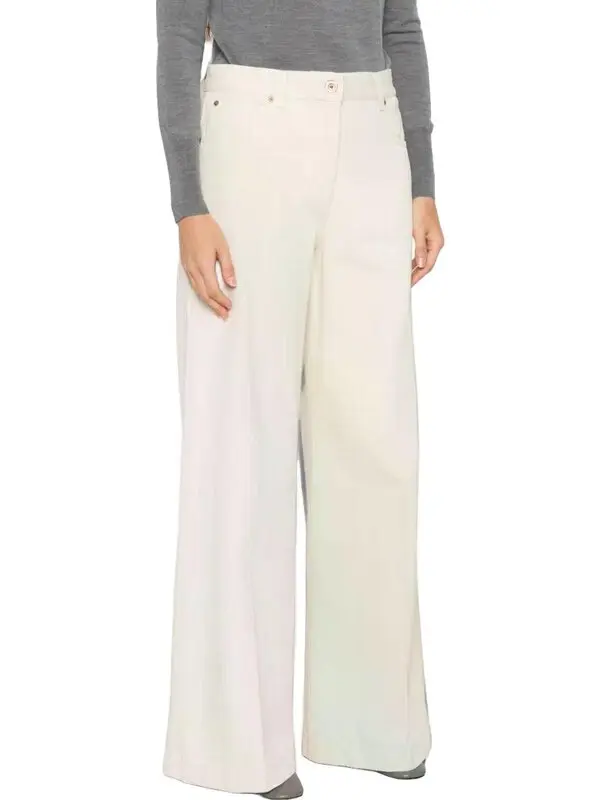 Aspesi Wide-leg Trousers - Neutrals