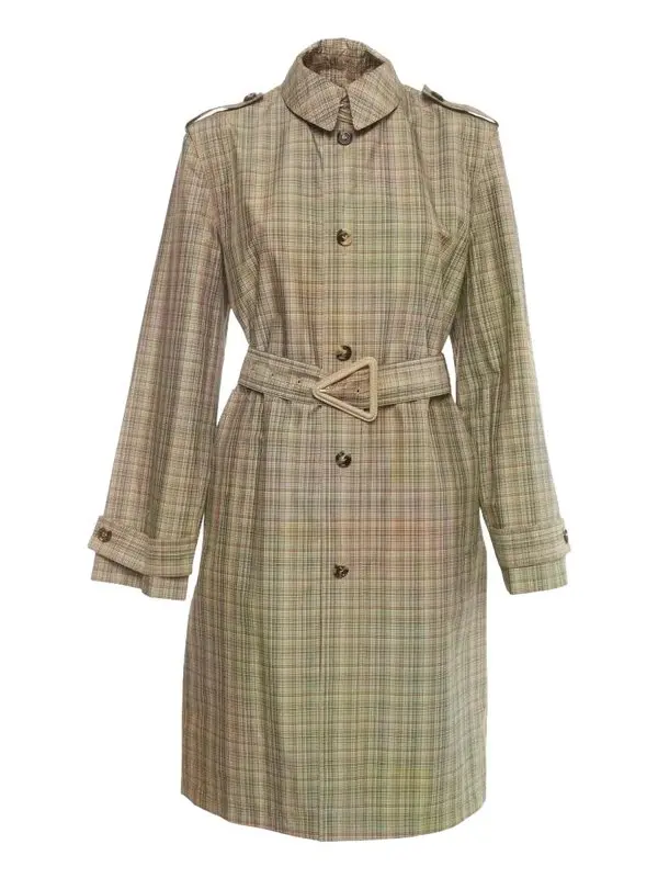 Bottega Veneta Check Coat - Brown