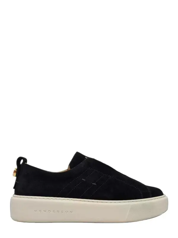 HENDERSON BARACCO Suede Slip-on Sneakers - Black