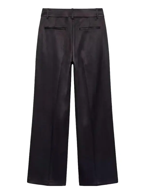 REFORMATION Gisele Satin Trousers - Black