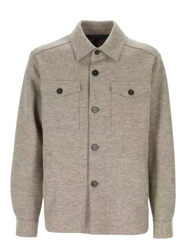 Harris Wharf London Button-up Wool Jacket - Neutrals