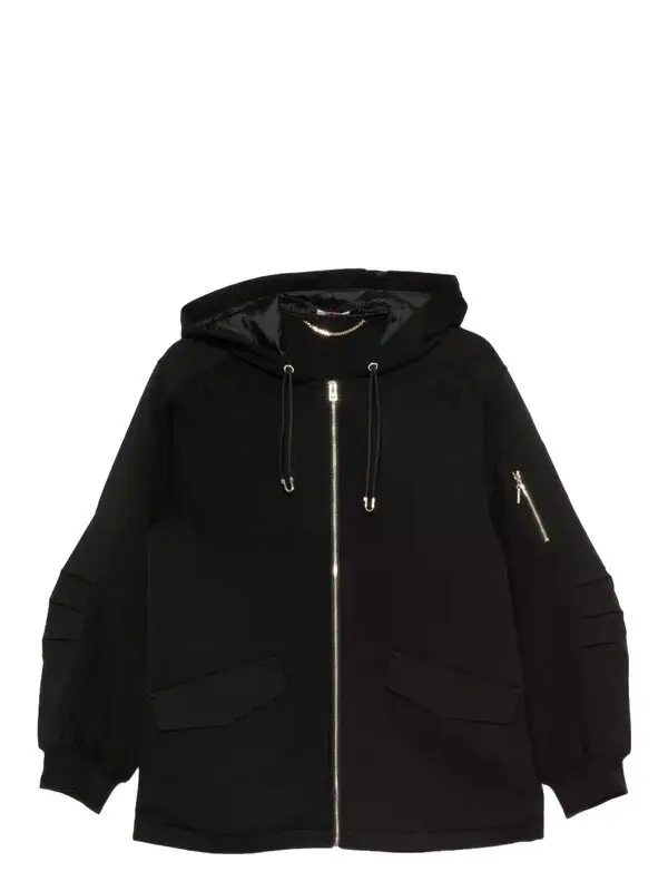Liu Jo Zip-back Hooded Jacket - Black