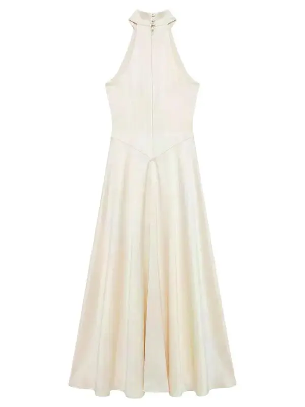 REFORMATION Katelyn Silk Maxi Dress - Neutrals