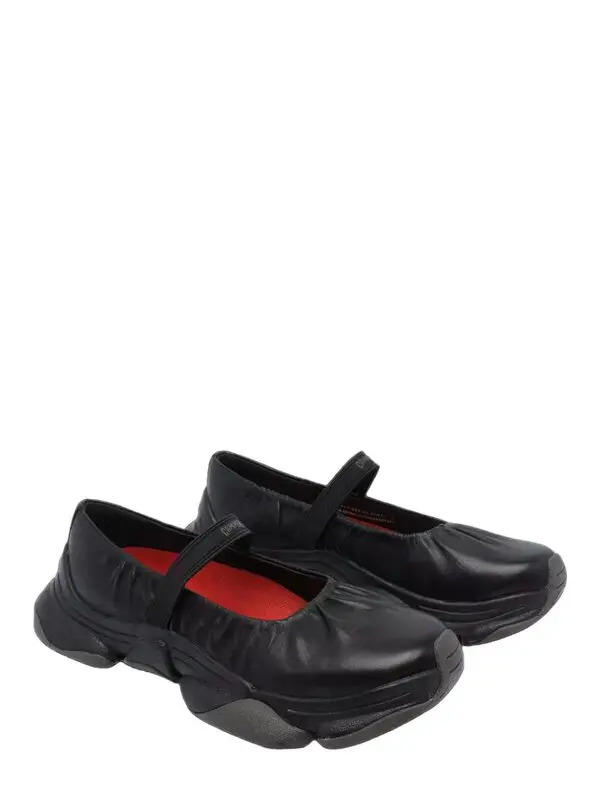 Camper Karst Elasticated Sneakers With Ruched Detailing - Black
