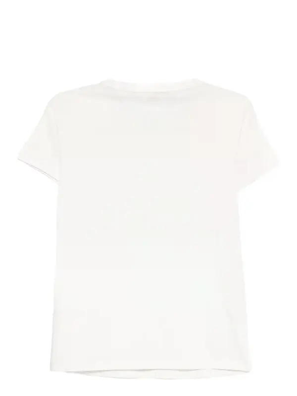 Liu Jo Rhinestone Embellished Floral T-shirt - White