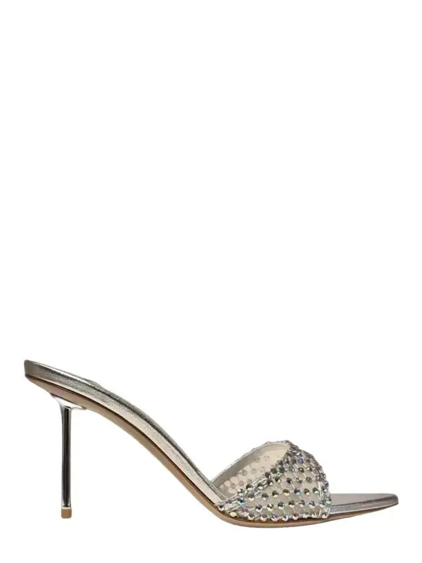 LE SILLA Gilda Embellished Stiletto Sandals - Silver