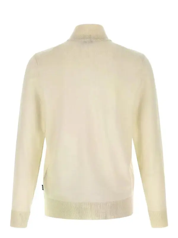 BOSS Merino-wool Polo Sweater - Neutrals