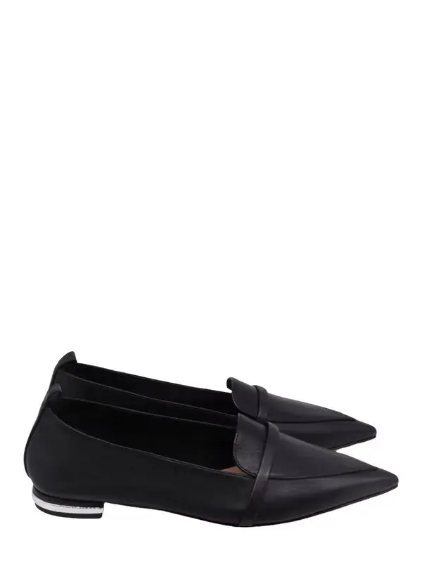 MALONE SOULIERS Dora Pointed-toe Loafers - Black