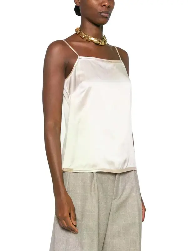 JOSEPH Gaia Silk Satin Blouse - Neutrals