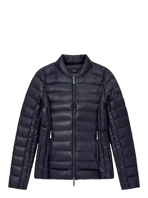 Armani Exchange Packable Quilted Puffer Jacket - Black