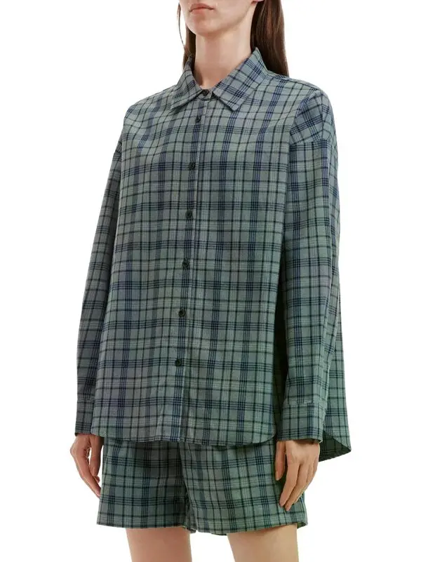 B+AB Plaid Check Shorts Set - Grey