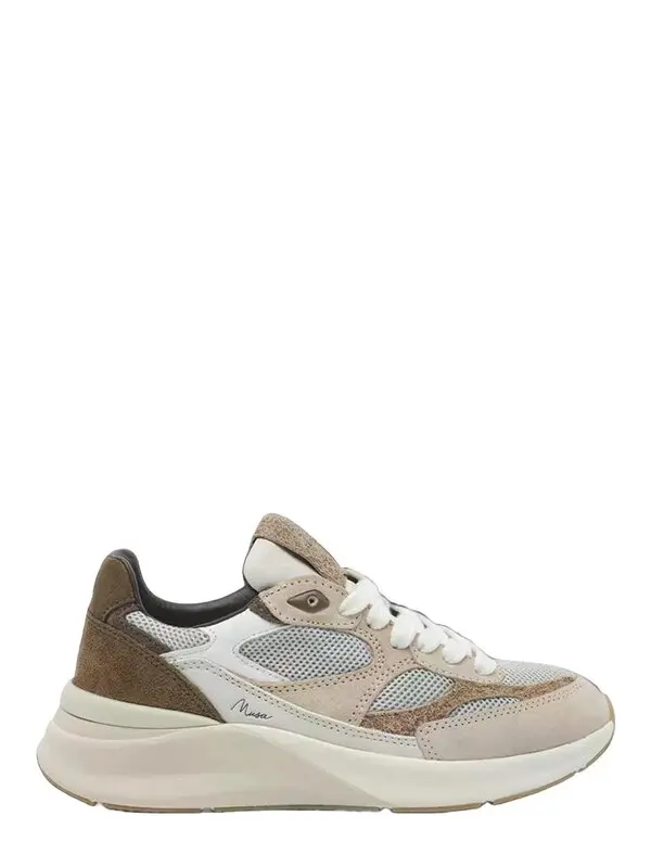 D.a.t.e. Musa Pop Panelled Sneakers - Neutrals