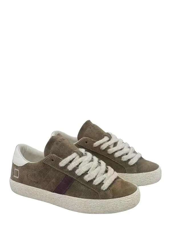 D.a.t.e. Hill Low Suede Contrast-stripe Sneakers - Brown