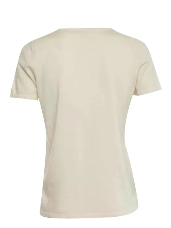 Burberry Checked Knit T-shirt - Neutrals