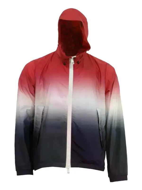 Moncler Tie-dye Hooded Windbreaker - Red