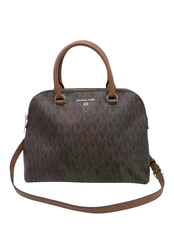 Michael Kors Cindy Dome Satchel Bag - Brown