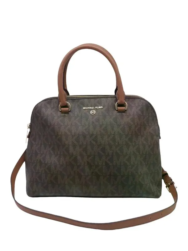 Michael Kors Cindy Dome Satchel Bag - Brown
