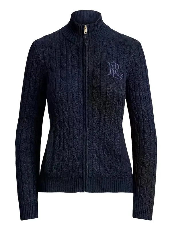 Ralph Lauren Cable-knit Zip-up Cardigan - Blue