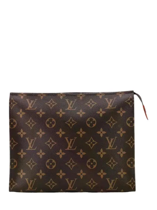 LOUIS VUITTON Toiletry Pouch Clutch - Brown