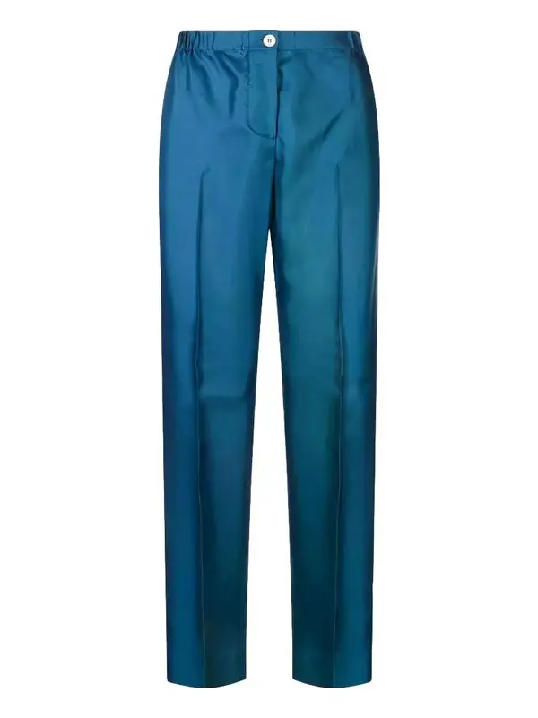 F.R.S FOR RESTLESS SLEEPERS Silk Twill Trousers - Blue