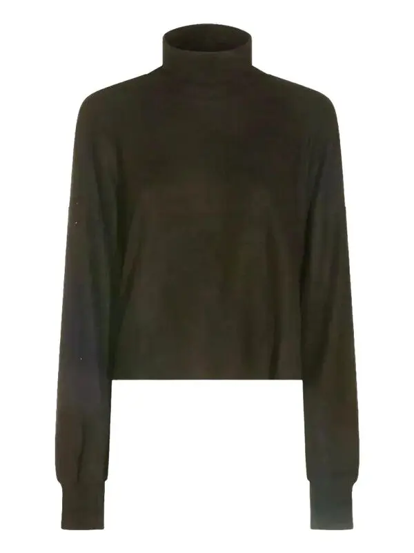 THOM KROM High-neck Long-sleeve T-shirt - Brown