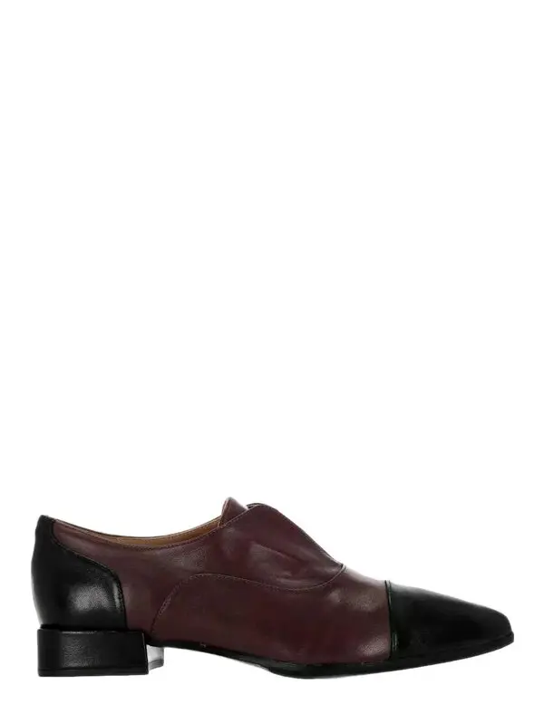 Status Cap-toe Leather Oxford Shoes - Brown