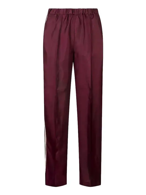 F.R.S FOR RESTLESS SLEEPERS Silk Satin Trousers - Red