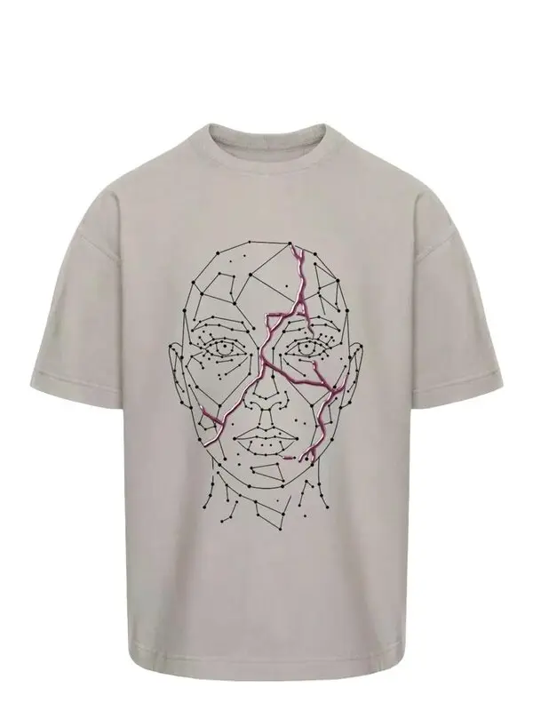 HAMZA Ginza Graphic-print T-shirt - Grey