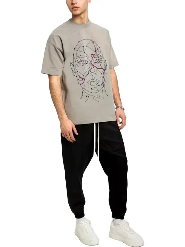 HAMZA Ginza Graphic-print T-shirt - Grey