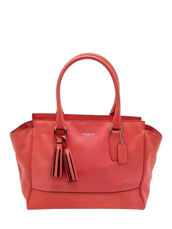 COACH Legacy Haley Tassel Tote Bag - Red