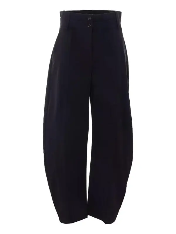 Pinko High-waisted Double-button Trousers - Black