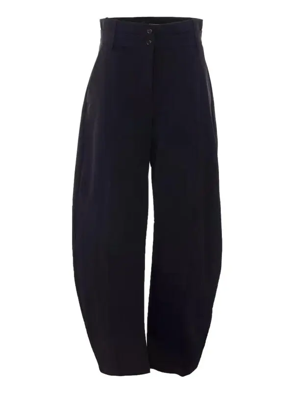 Pinko High-waisted Double-button Trousers - Black