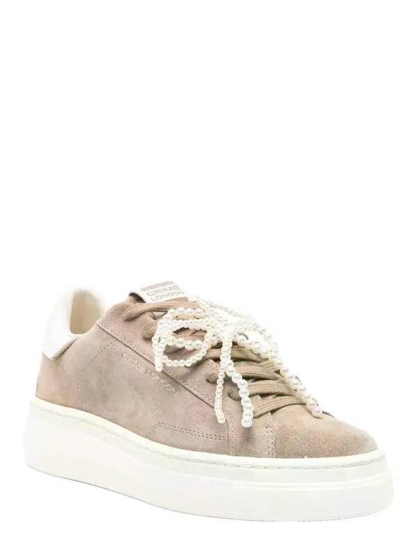 CRIME LONDON Suede Sneakers - Neutrals