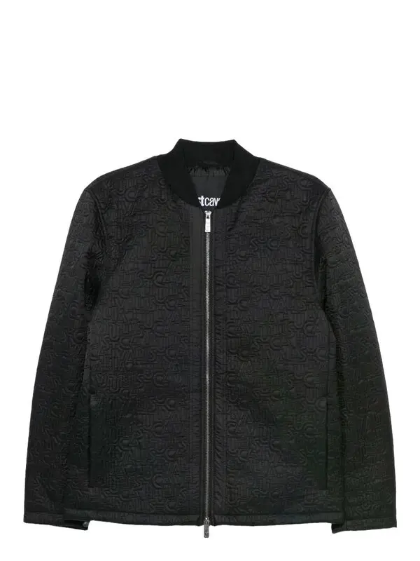 Just Cavalli Quilted Logo-embossed Jacket - Black