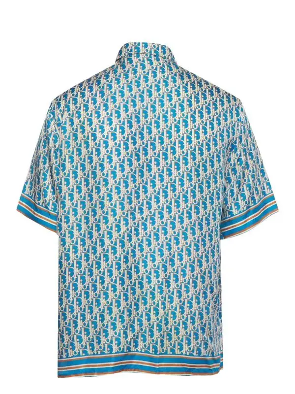 Dior Oblique Short-sleeve Shirt - Blue