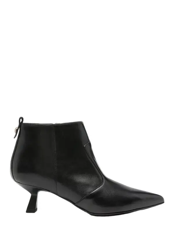 NEROGIARDINI Pointed-toe Leather Ankle Boots - Black