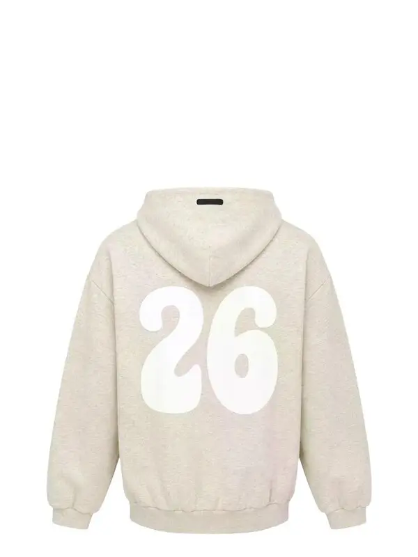 Fear Of God 90s Zip-up Hoodie With Graphic Print - Neutrals
