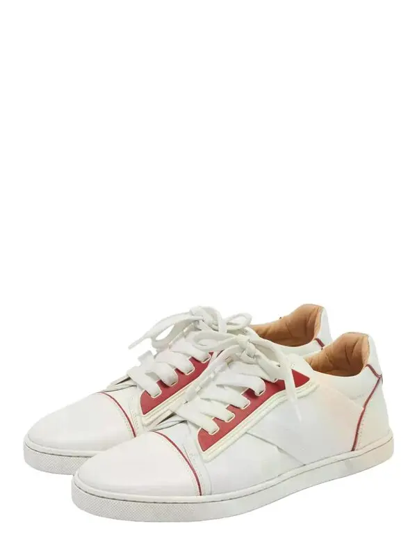 CHRISTIAN LOUBOUTIN Vieirissima Low-top Sneakers With Paneled Detailing - White