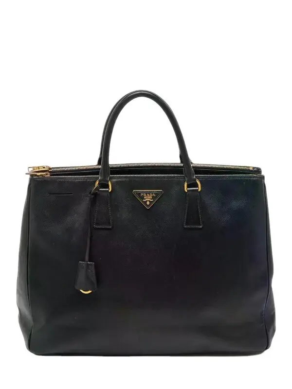Prada Saffiano Leather Tote Bag - Black