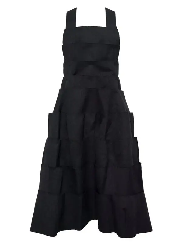 Comme Des Garçons Layered Midi Dress - Grey
