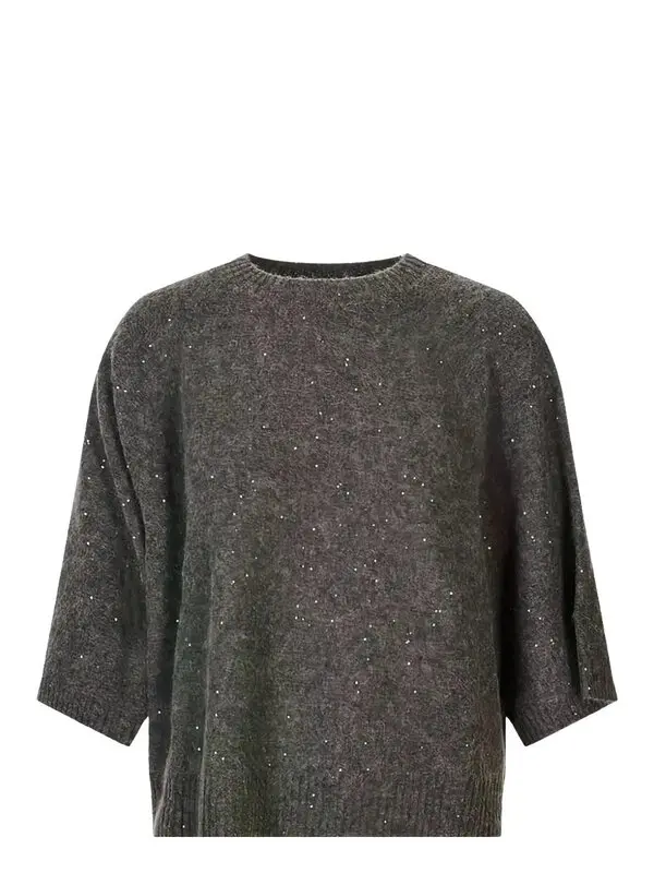 Fabiana Filippi Sequin Embellished Sweater - Grey